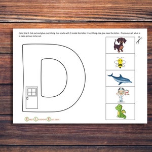 Letter D. Letter of the Week. Worksheet Activities. Fun Preschool ...