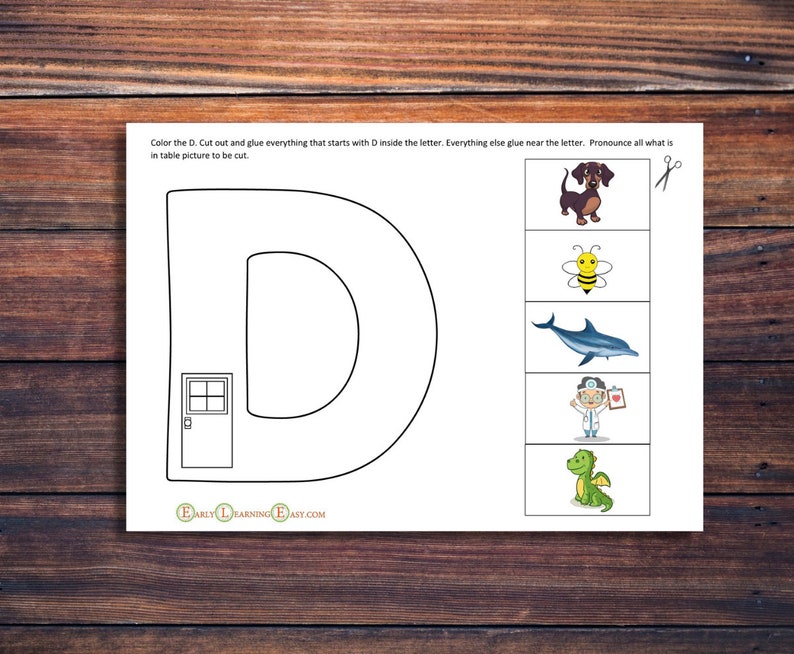 Letter D. Letter of the Week. Worksheet Activities. Fun Preschool ...