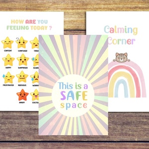 Calm Down Corner Kit Star. Calming Strategies for Kids. Emotional ...