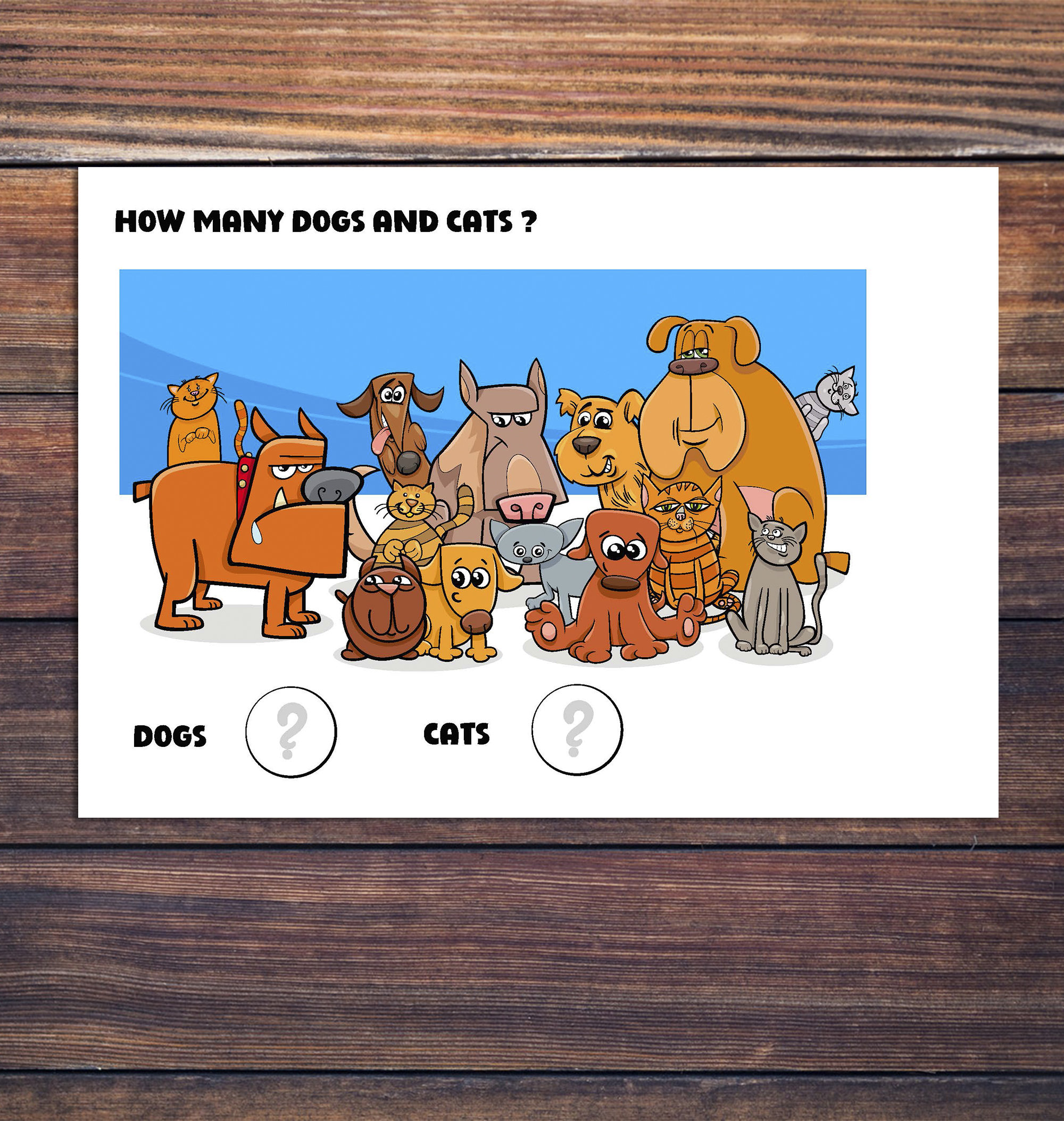 Cats and Dogs Activities for Toddlers. Worksheet Activities for ...