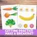Preschool Scissor Skills Worksheets. Cutting Practice. Fun - Etsy