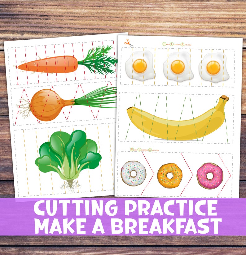Preschool Scissor Skills Worksheets. Cutting Practice. Fun Printable ...