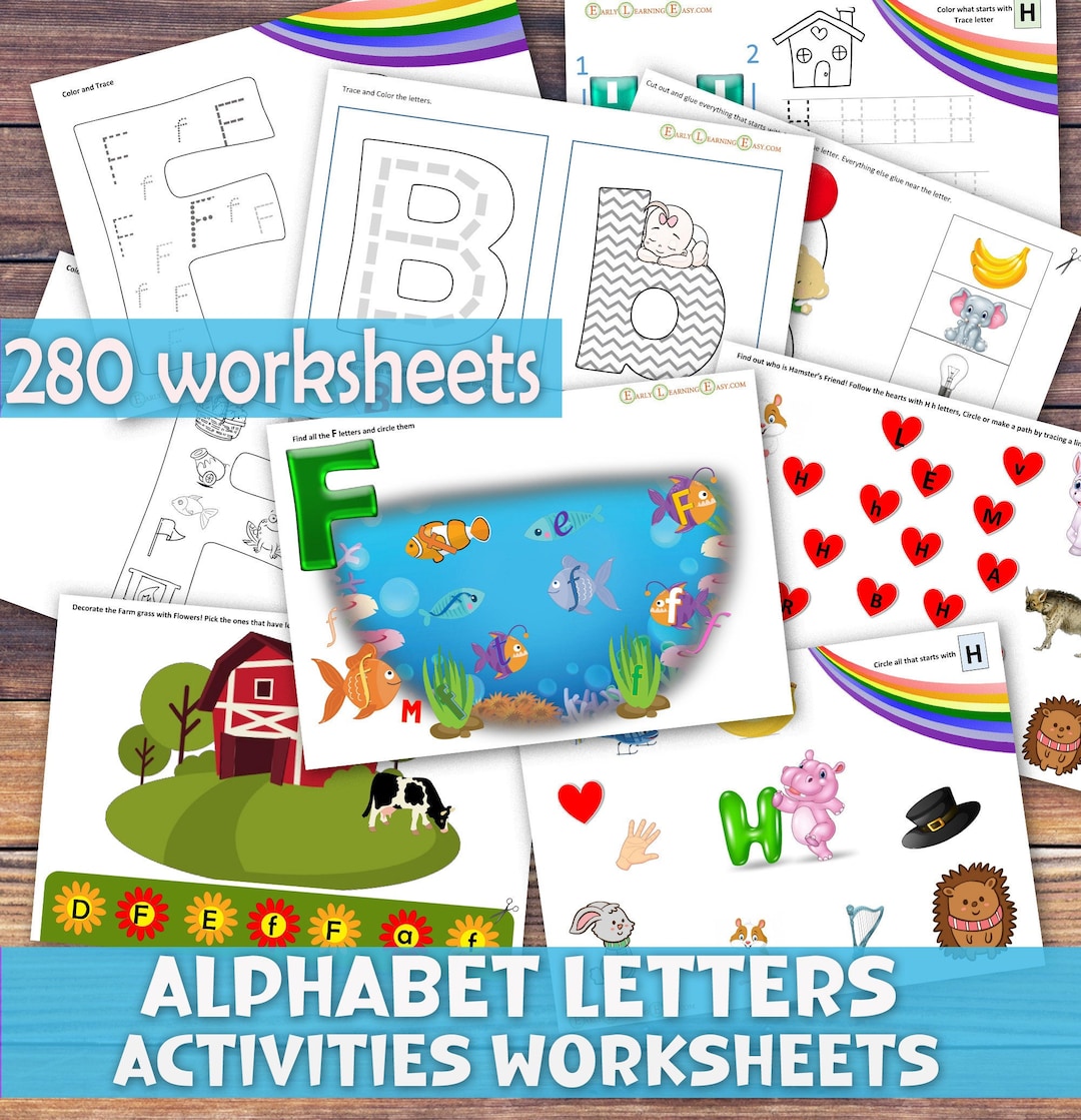 Letter of the Week Worksheets Printable, Alphabet Busy Book ...