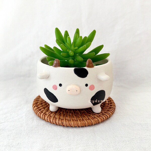Ceramic Animal Planter - Etsy