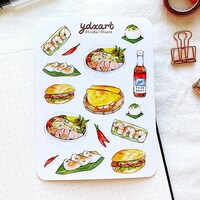 Curry Laksa Noodle Soup Die Cut Sticker | 3 Inch Stickers | Malaysian ...