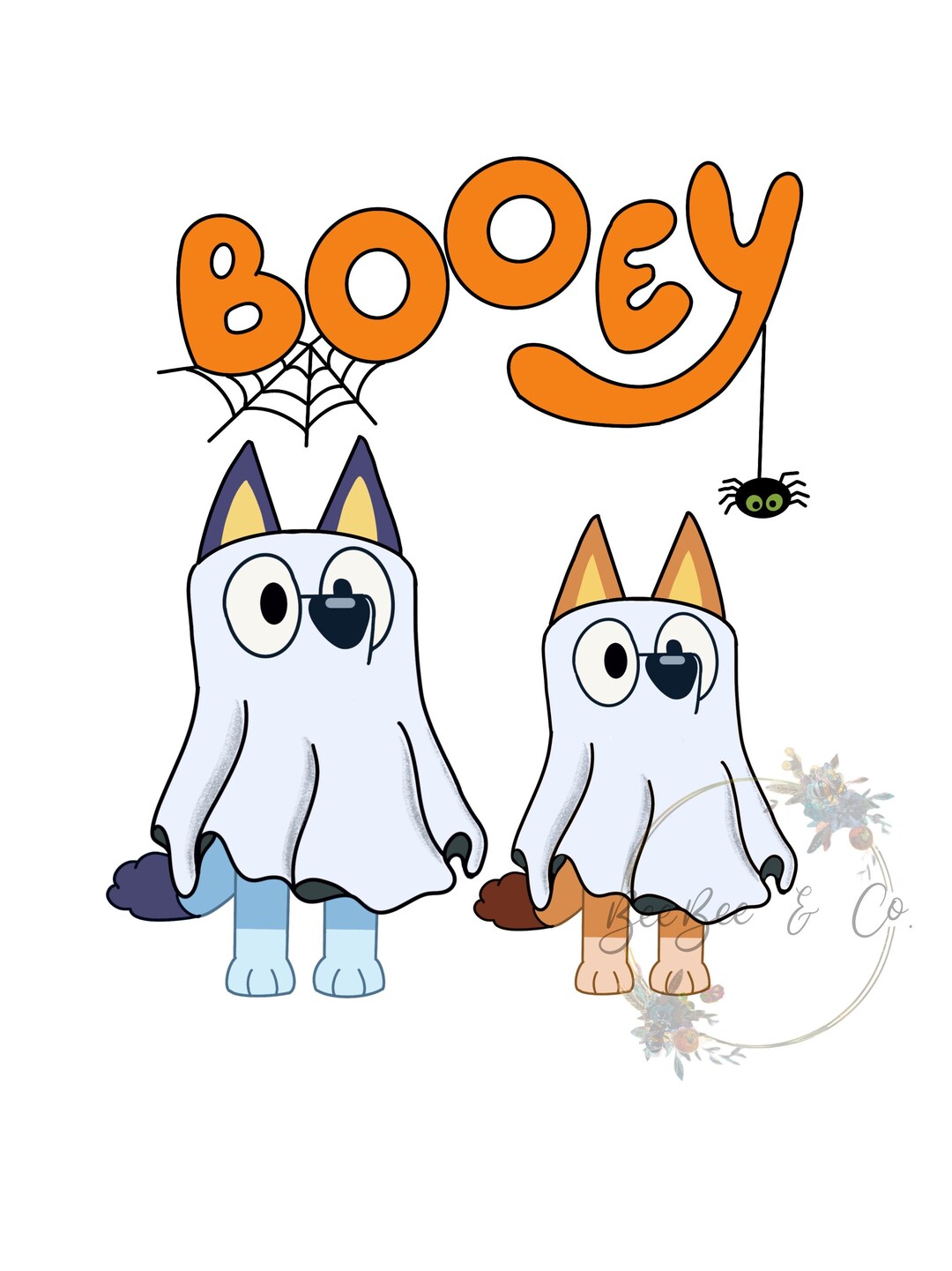 Bluey Halloween Ghost Ghoul Sublimation Print (ready to Press) - Etsy