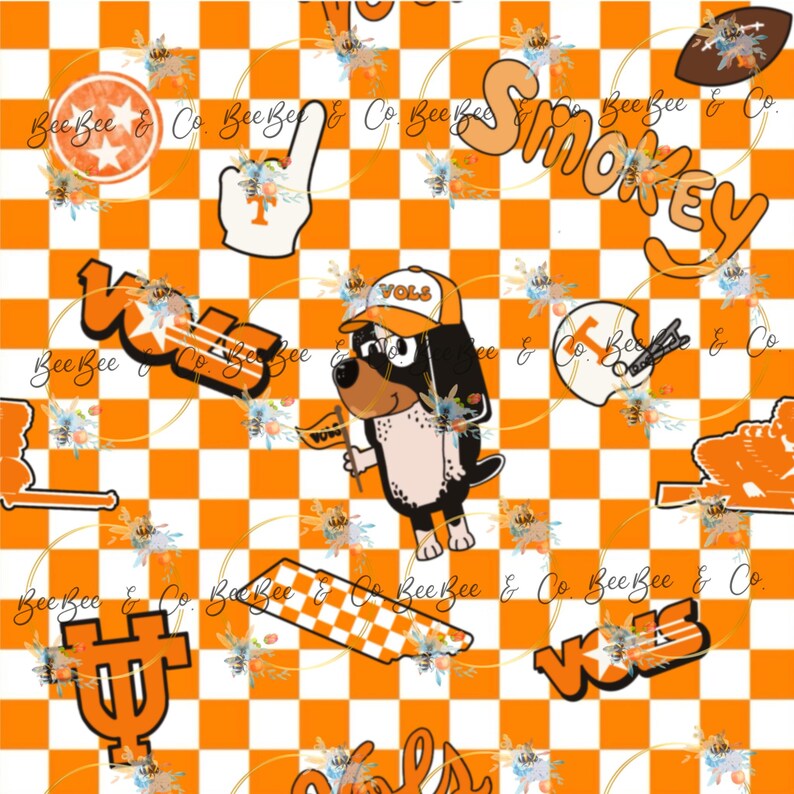 Tennessee Vols Seamless Digital Download PNG - Etsy