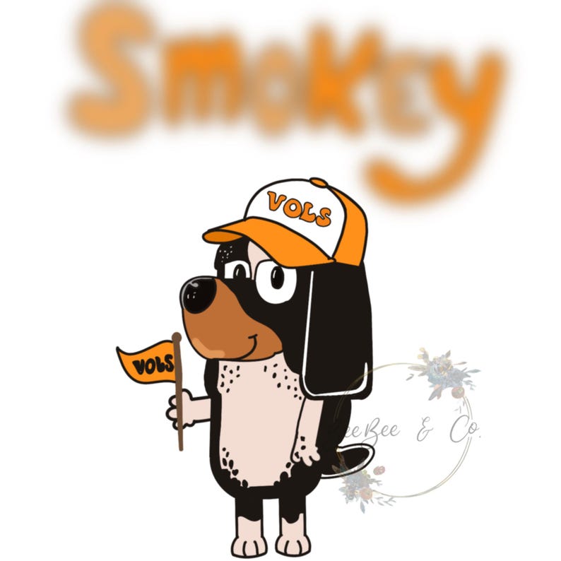 Tennessee Vols Smokey Blue-y Theme Digital Download PNG File - Etsy