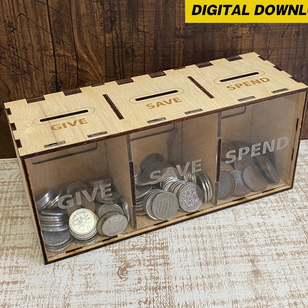 Give Save Spend - Etsy