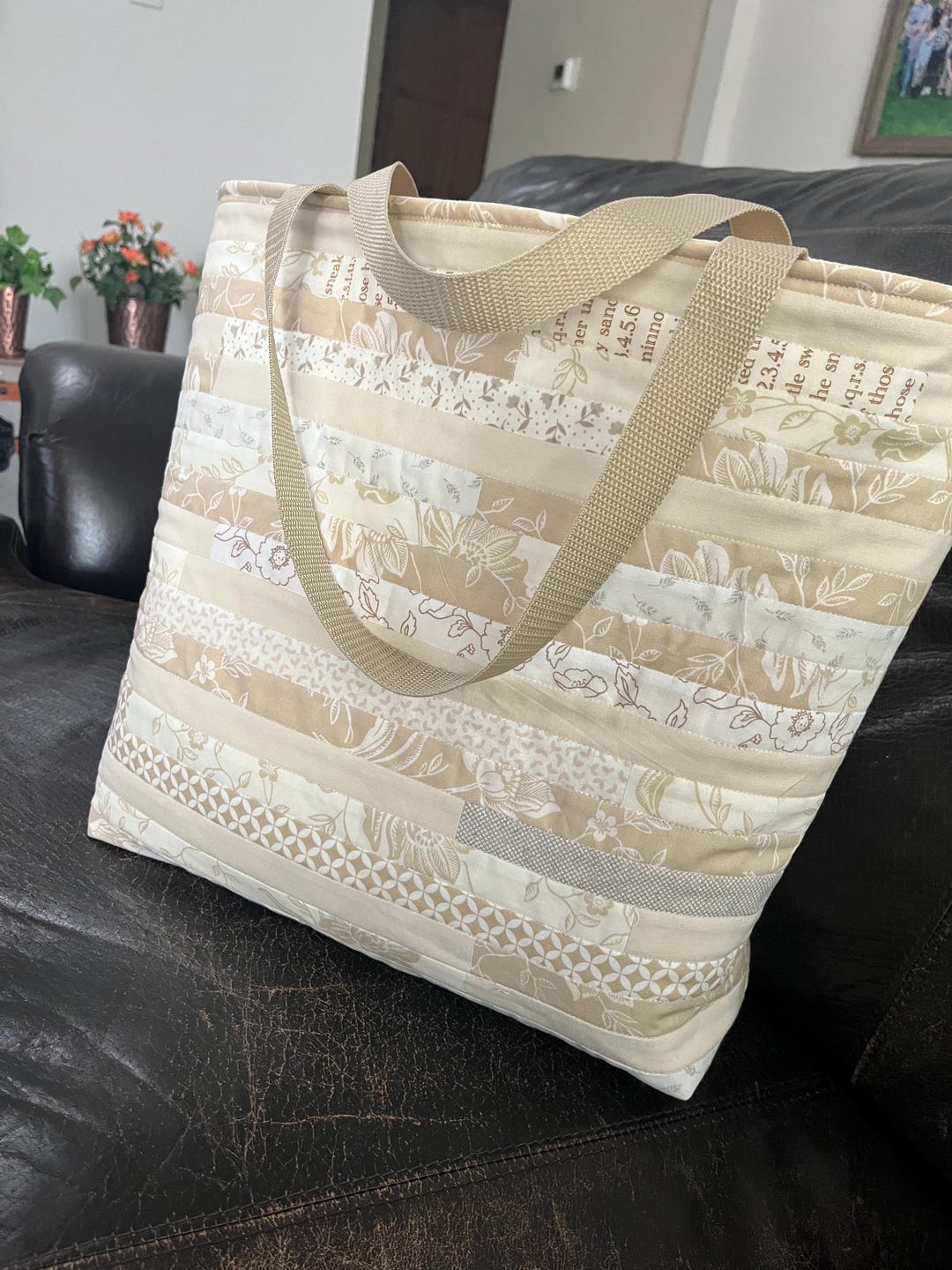 Unique Quilted Large Tote Bag - Etsy