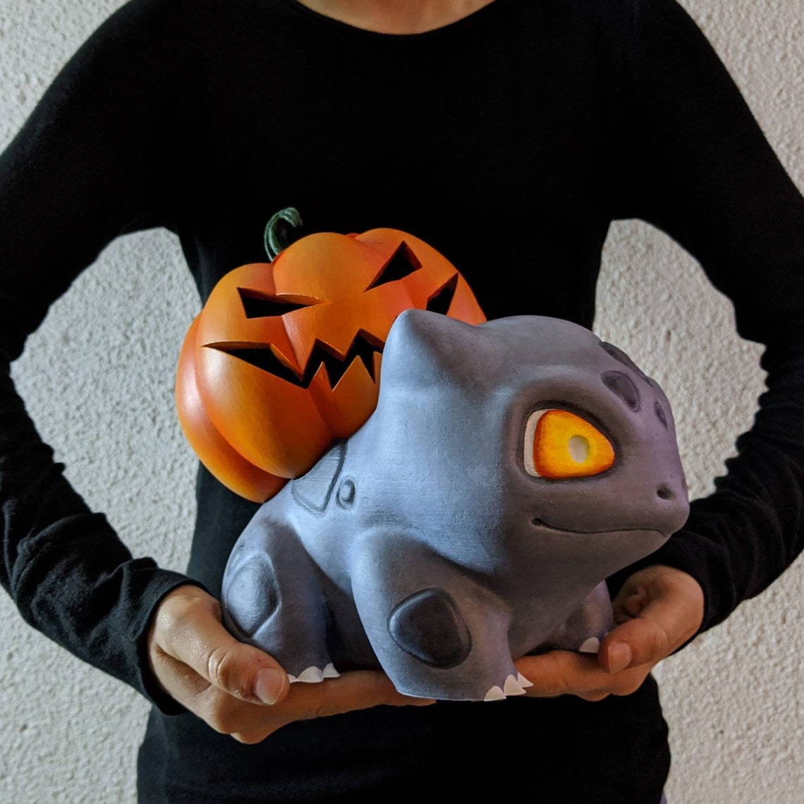 GIANT Halloween Bulbasaur With Pumpkin Pokemon LED Light | Etsy