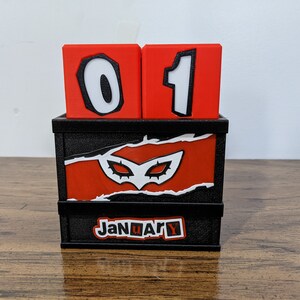 Persona 5 Desk Calendar - Interchangeable Character Panels Planner ...