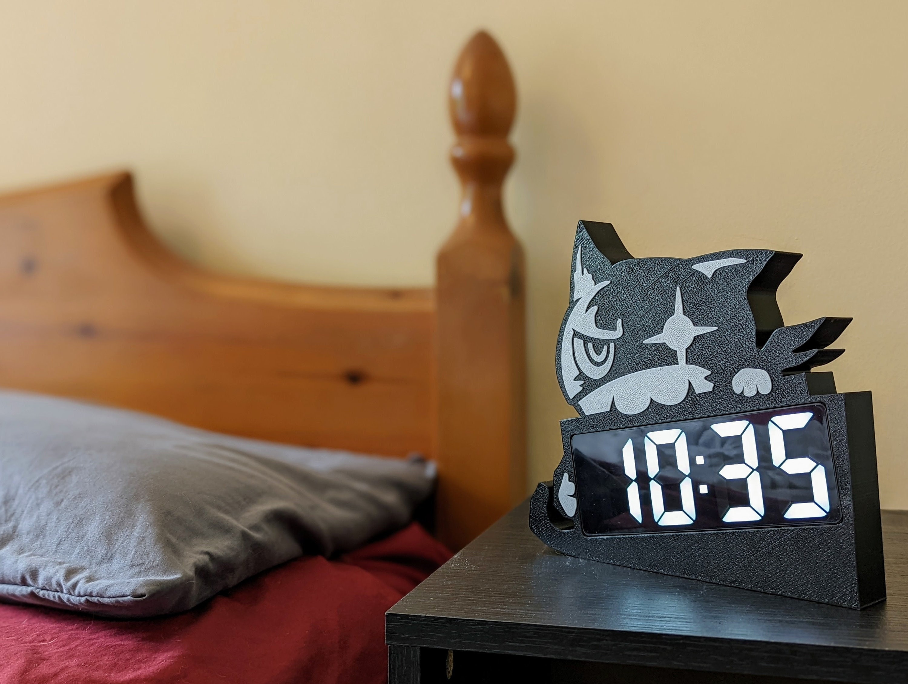 Morgana Persona 5 Digital Clock Tabletop Desk Desktop Time - Etsy
