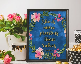 Proverbs 3 15 | Etsy