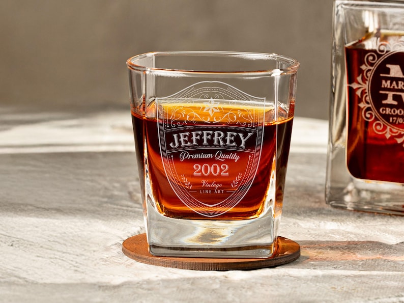 Cheers to 50 Years Birthday Whiskey Decanter Set, Aged to Perfection ...