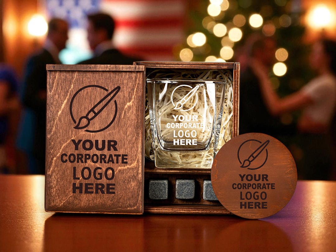 Custom Logo Decanter Set, Personalized Whiskey Decanter, Corporate ...