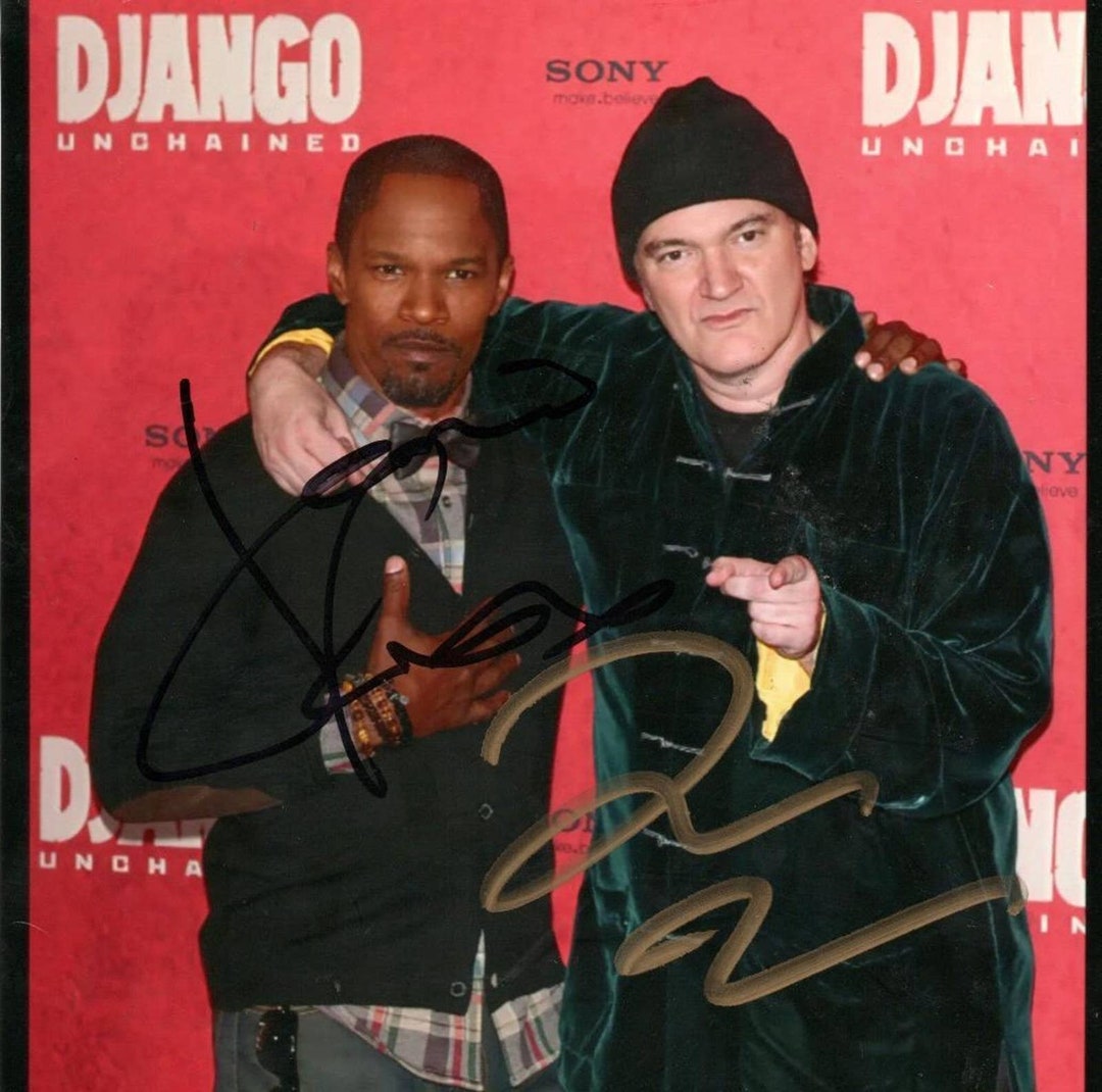 Jamie Foxx Quentin Torrentino Auto'ed 6x6 Photo "django" - Etsy