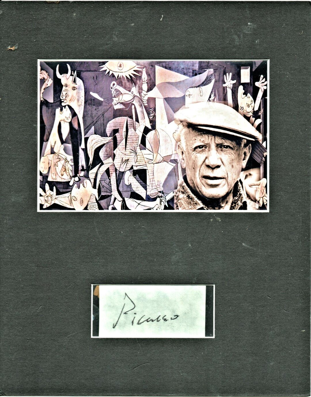 Pablo Picasso Artist Cut Autograph Matted 8x10 - Etsy