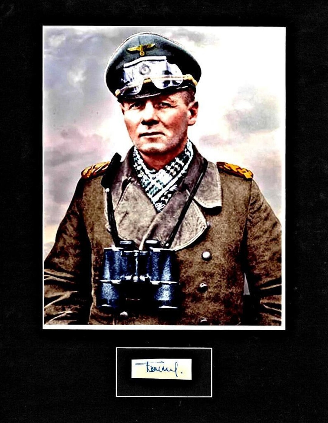 Erwin Rommel "desert Fox" Autographed Cut 11x14 Matted - Etsy