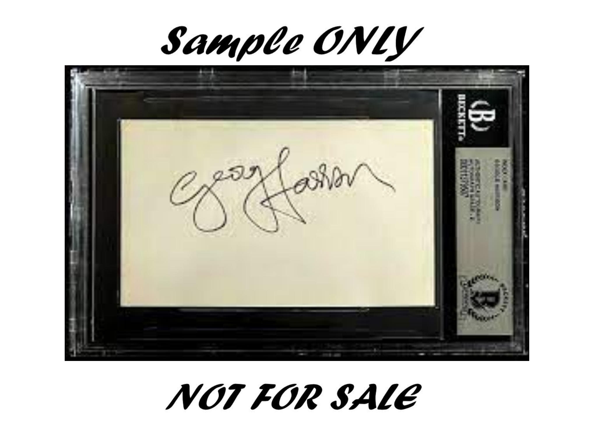 GEORGE HARRISON Autographed Auto Sheet From an Album 1 - Etsy