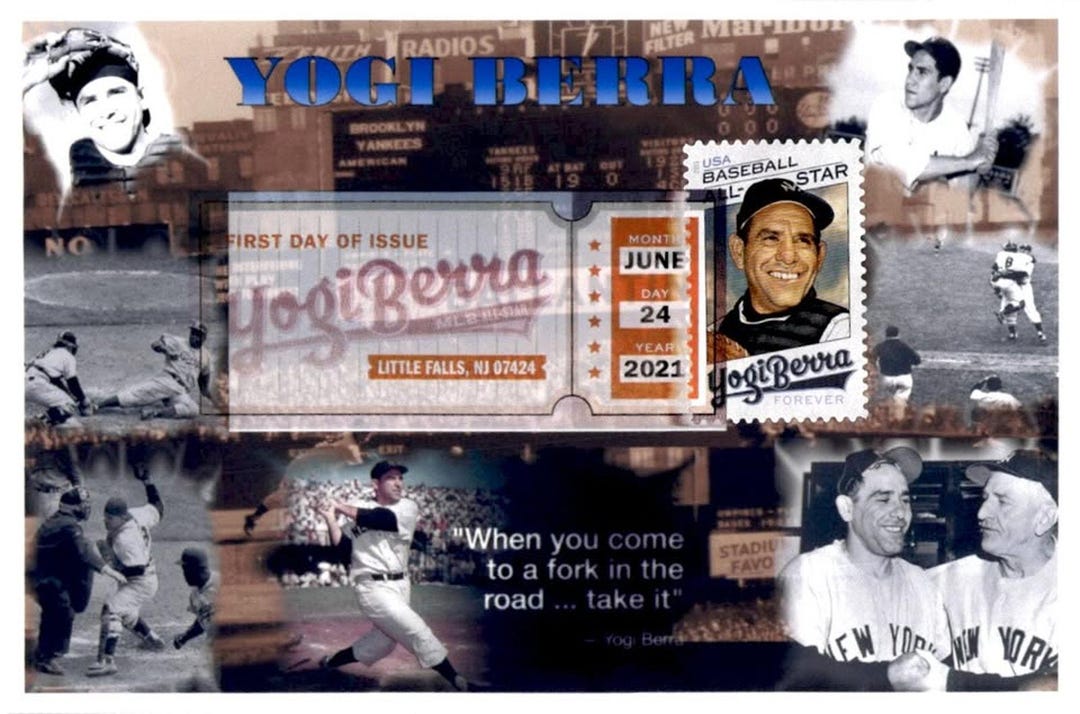 Yogi Berra First Day Covers - Etsy