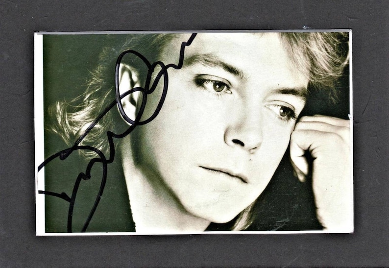 David Cassidy Autographed 4x6 B/W Photo Mated 5x7 Partridge Family - Etsy