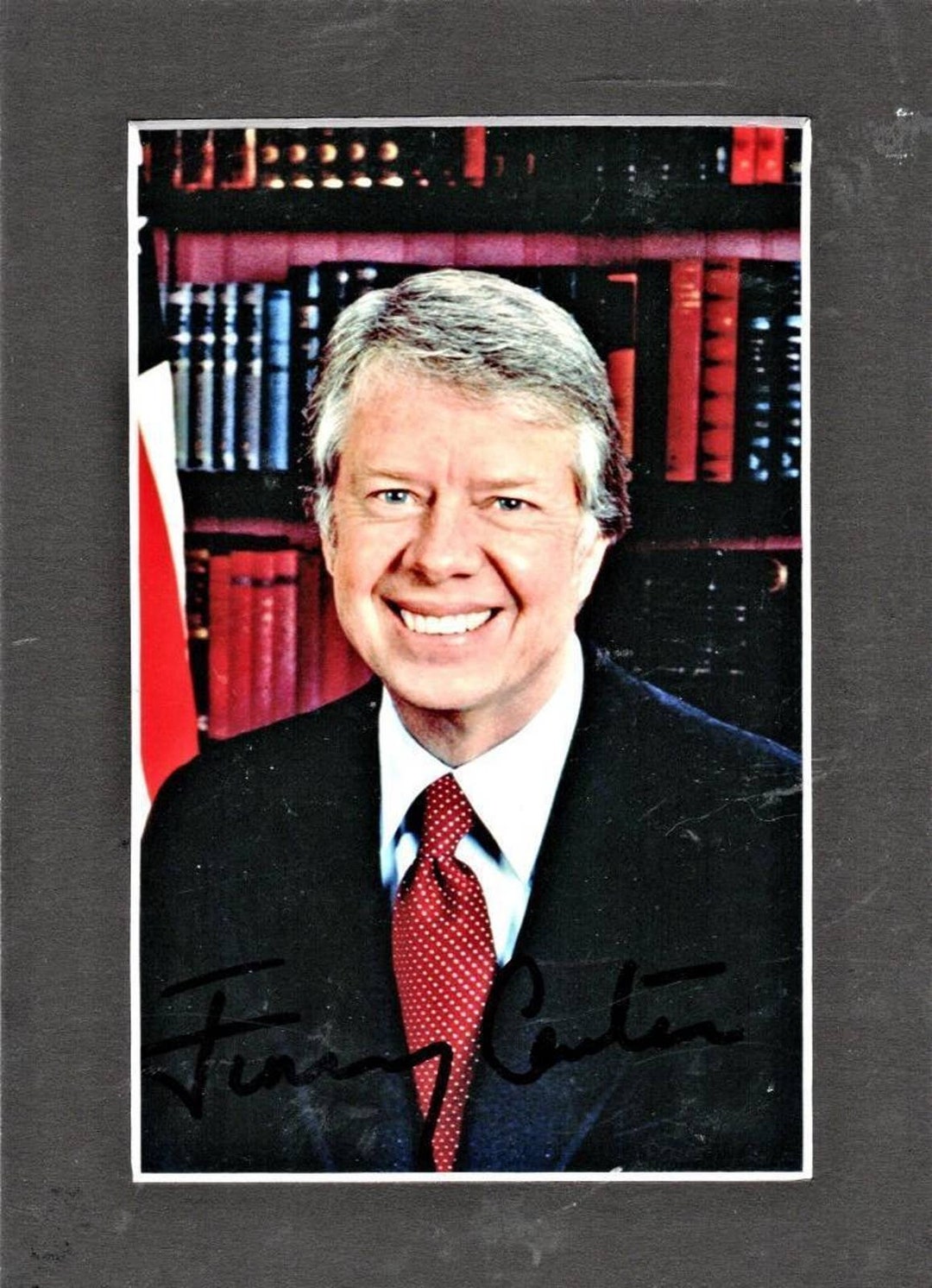 Jimmy Carter Autographed 4x6 Color Photo 5x7 Matted - Etsy