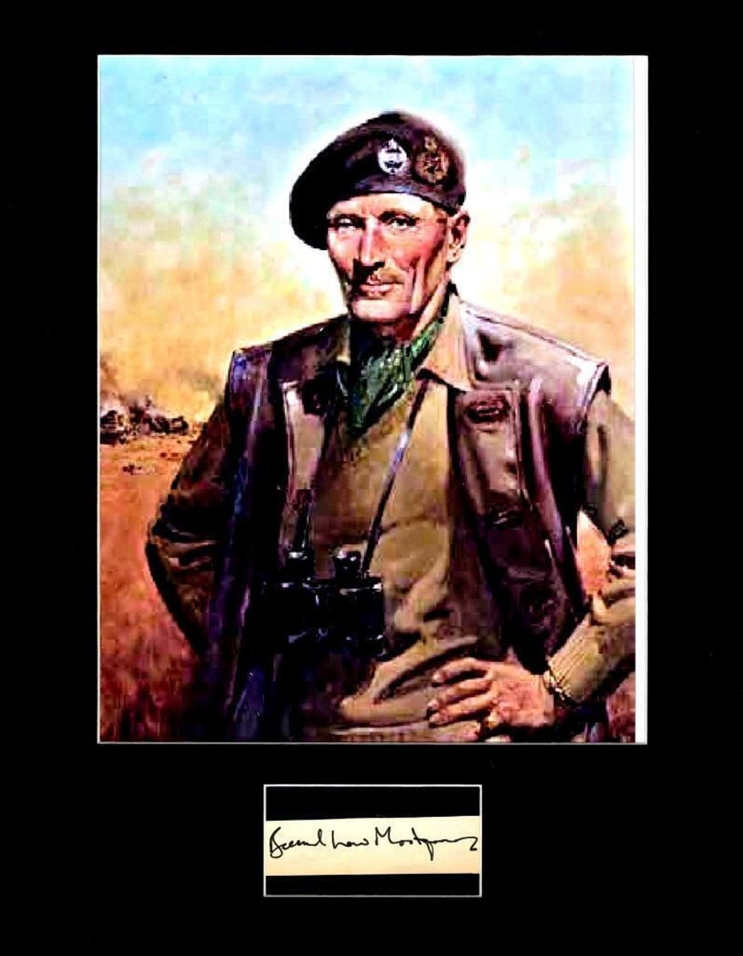 Gen. Montgomery Autographed Cut 11x14 Matted - Etsy