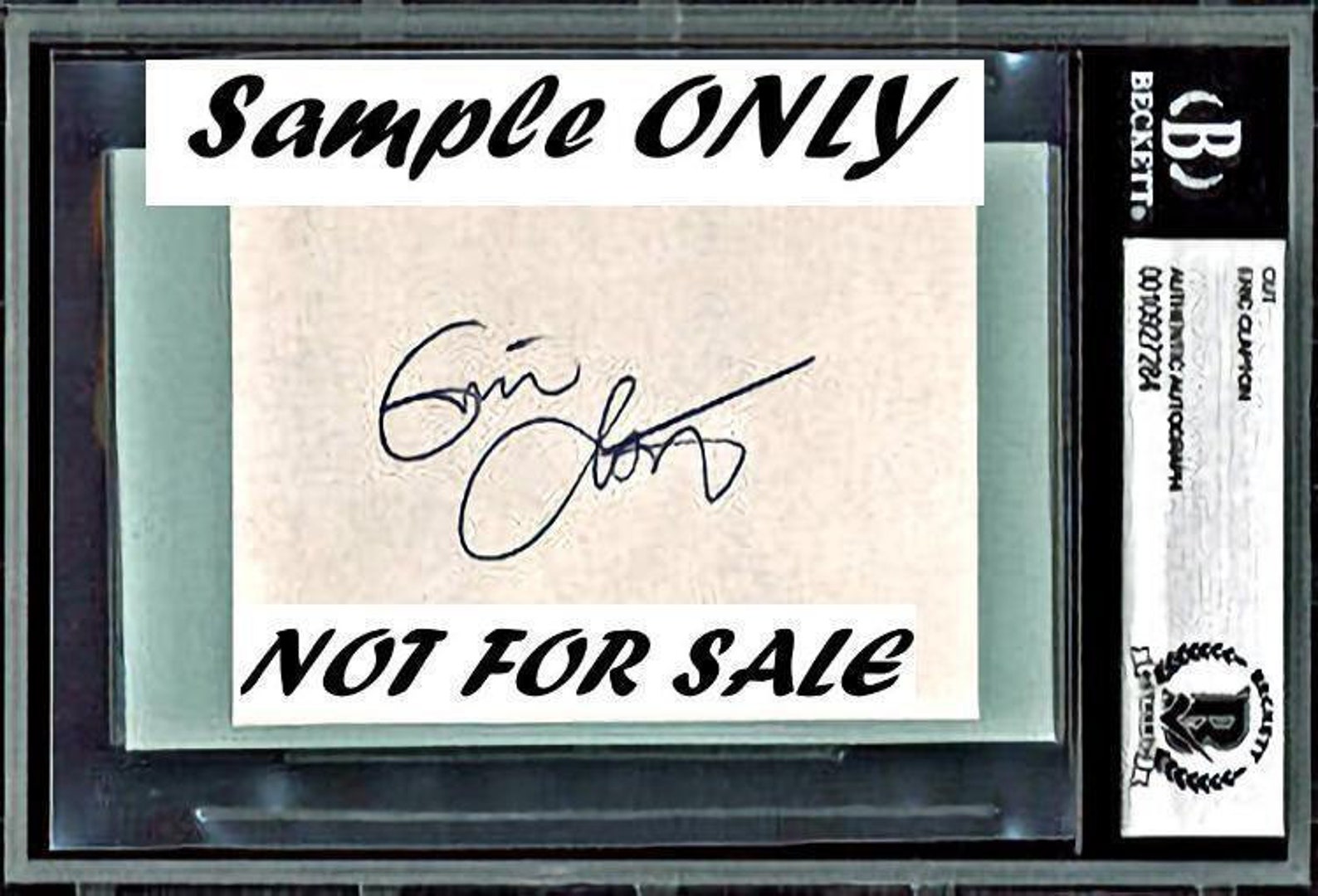 Eric Clapton Autographed 5x7 Color W/ Berry Richards - Etsy
