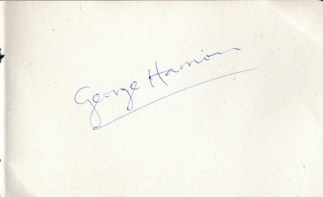 GEORGE HARRISON Autographed Auto Sheet From an Album 1 - Etsy