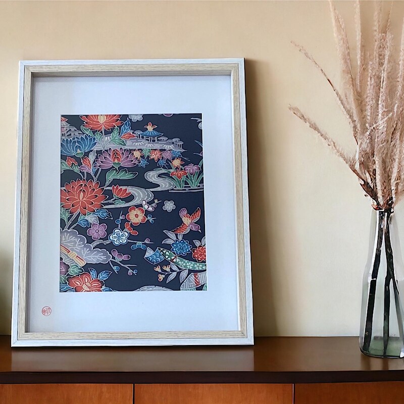 Framed Fabric Etsy