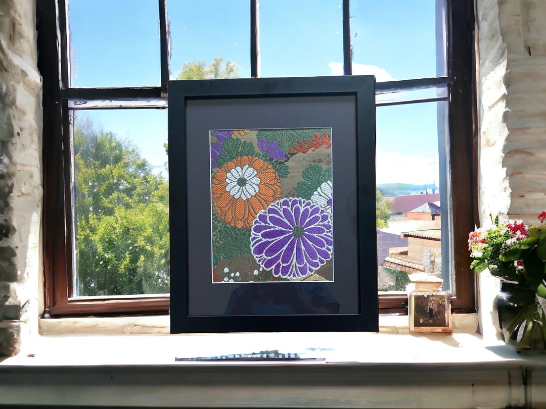 Japanese Textile Art, Obi Wall Hanging, Kimono Obi Art - Etsy