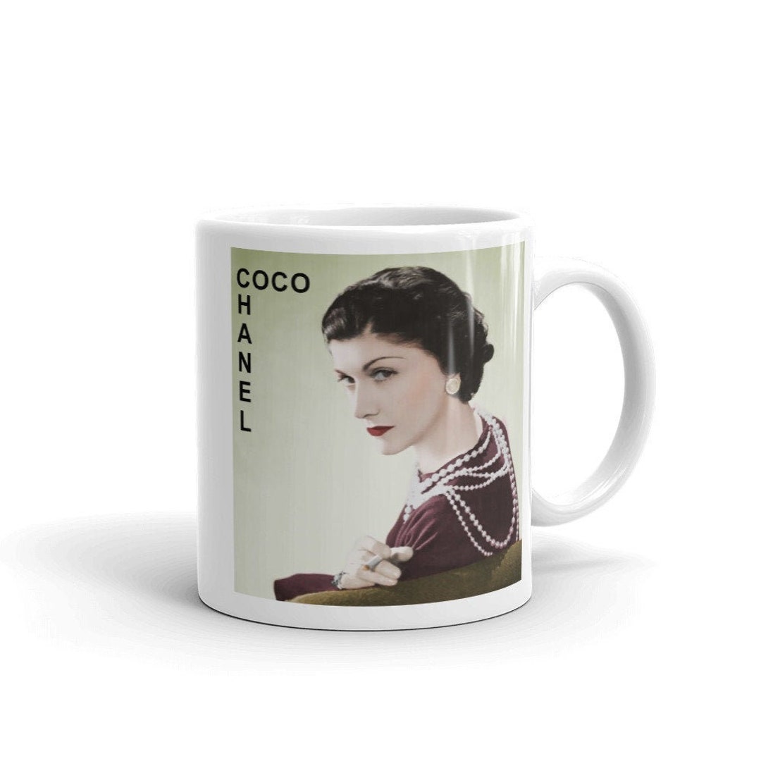 COCO CHANEL Coffee Mug Designer Mug Fashionista Gift Fashion Mug - Etsy