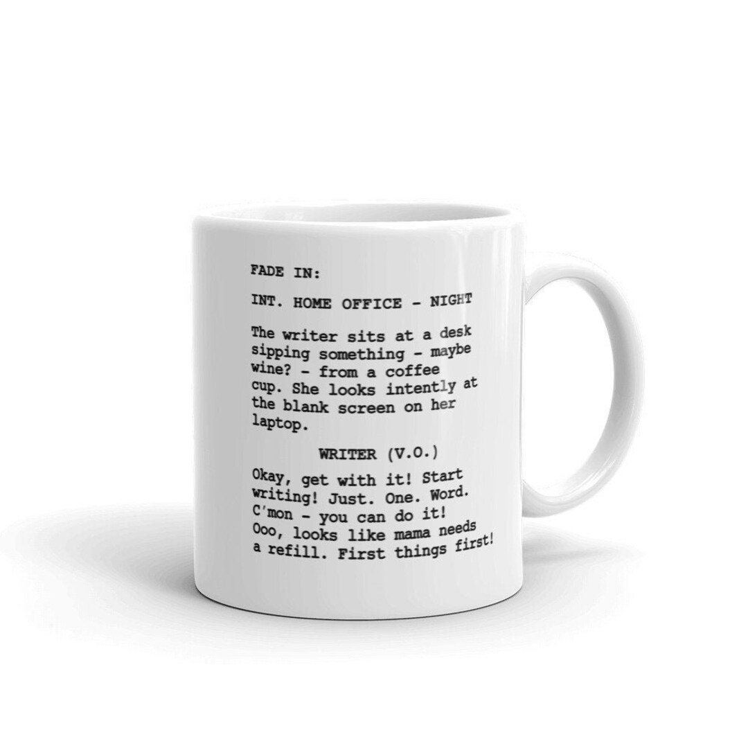 Screenwriter's Writer's Mug/ Hollywood Mug/ Writer's Mug/ Gift for a ...