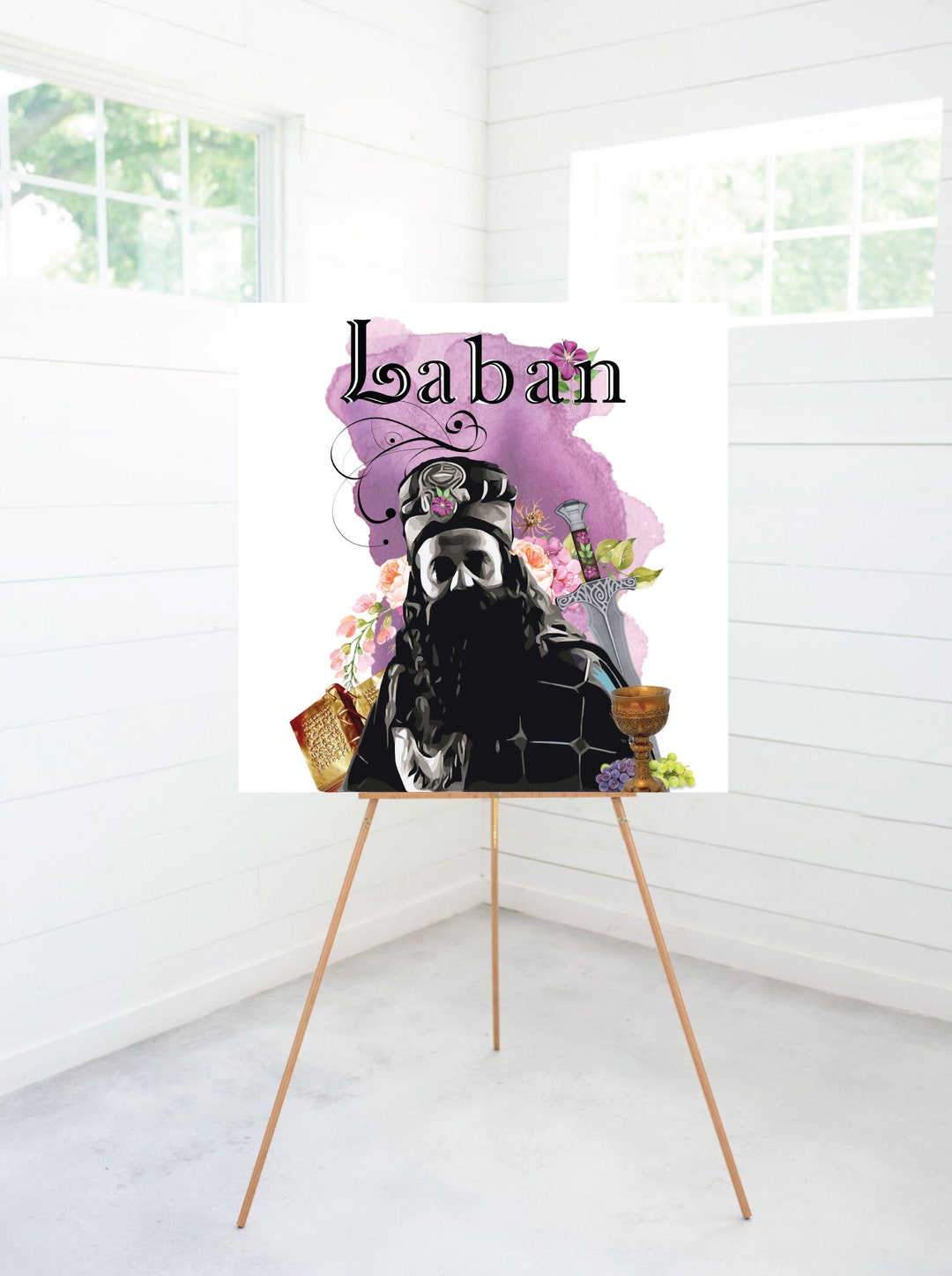 LABAN — DIGITAL FILE Book of Mormon Characters With Watercolor Accents ...