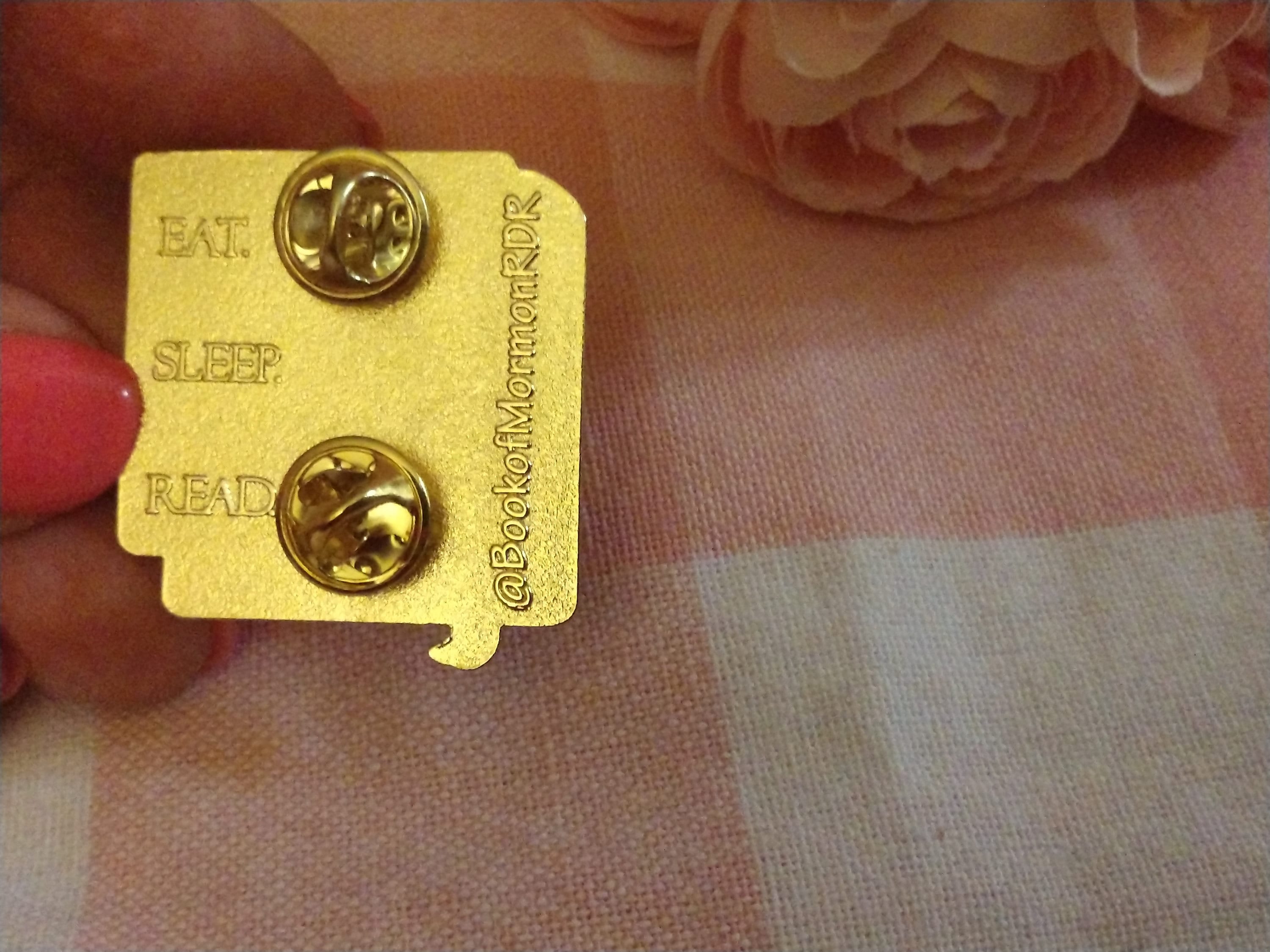 PINK Book of Mormon Pin Deluxe From the PINK Collection 1.5" Inch / 34 ...