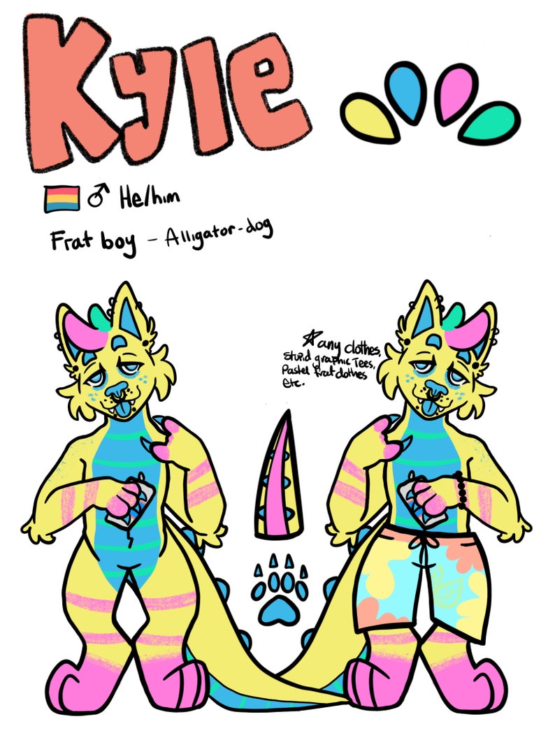 Fursona Reference Sheet - Etsy