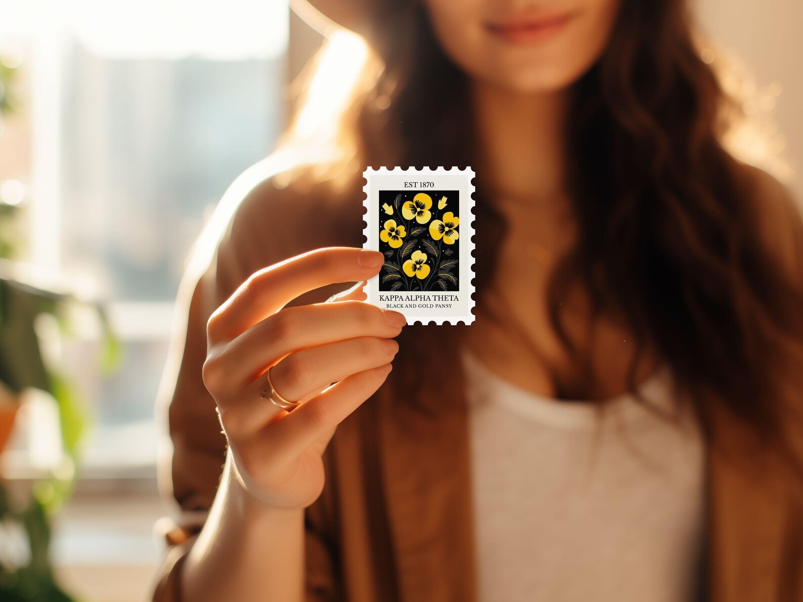 Kappa Alpha Theta - Sticker - Flower Stamp - Sorority Decal - Big ...