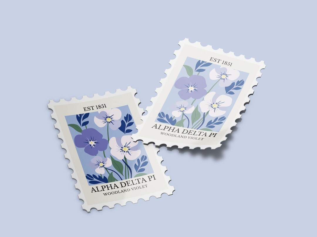 Flower Stamp Sticker - Adpi Design - Perfect for Alpha Delta Pi Sisters ...
