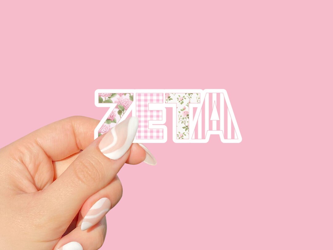 Zeta Tau Alpha Sticker Patchwork Sticker Sorority Stickers for Sisters ...