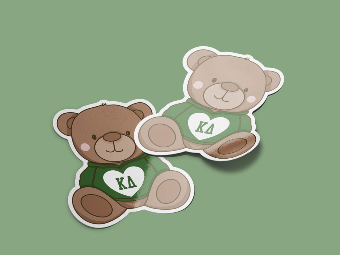 Kappa Delta - Sticker - Teddy Bear- Sorority Decal - Big Little Gift ...