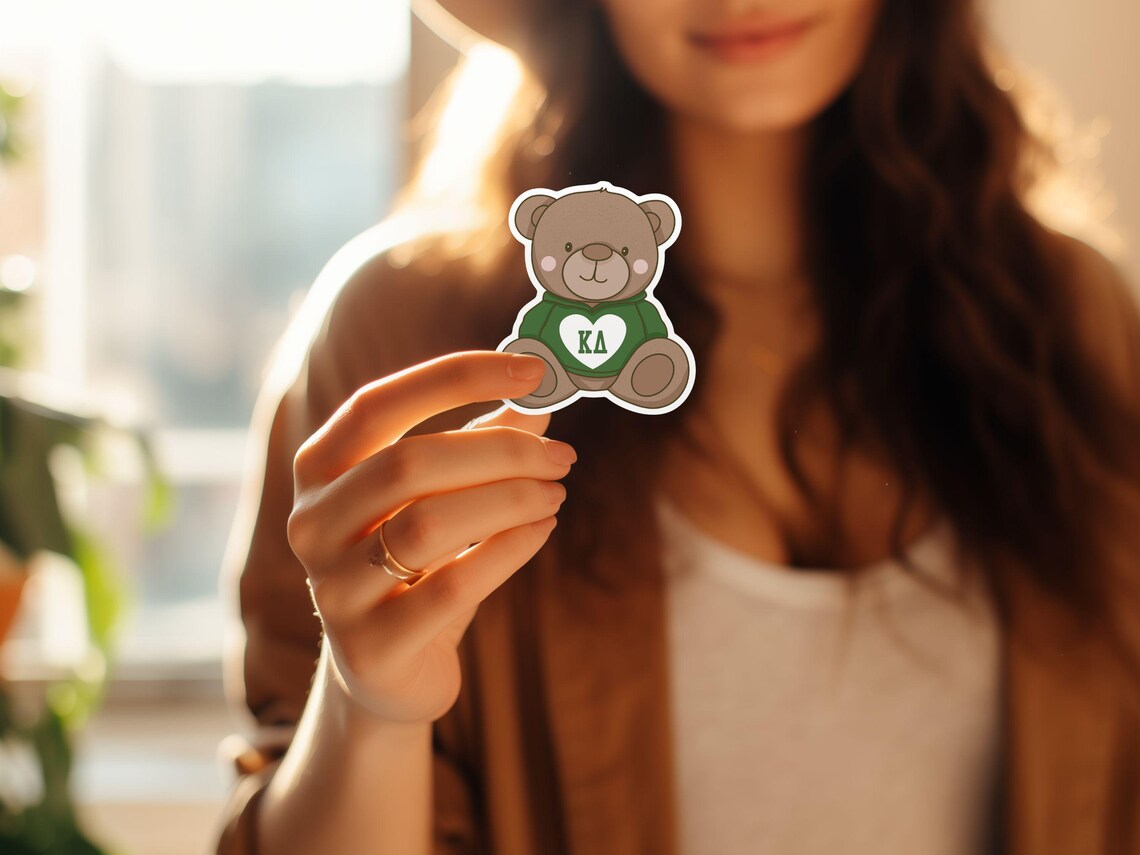 Kappa Delta - Sticker - Teddy Bear- Sorority Decal - Big Little Gift ...
