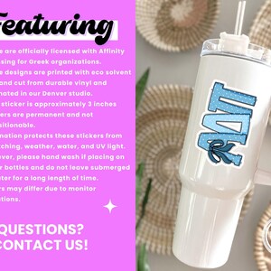 Alpha Delta Pi Sticker Vinyl Sticker Bow Sorority Sticker ADPI Sticker ...