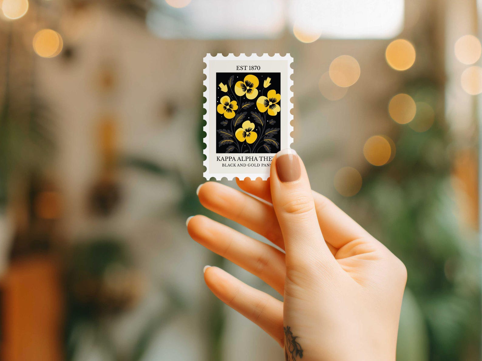 Kappa Alpha Theta - Sticker - Flower Stamp - Sorority Decal - Big ...