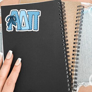 Alpha Delta Pi Sticker Vinyl Sticker Bow Sorority Sticker ADPI Sticker ...