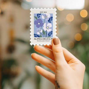 Flower Stamp Sticker - Adpi Design - Perfect for Alpha Delta Pi Sisters ...