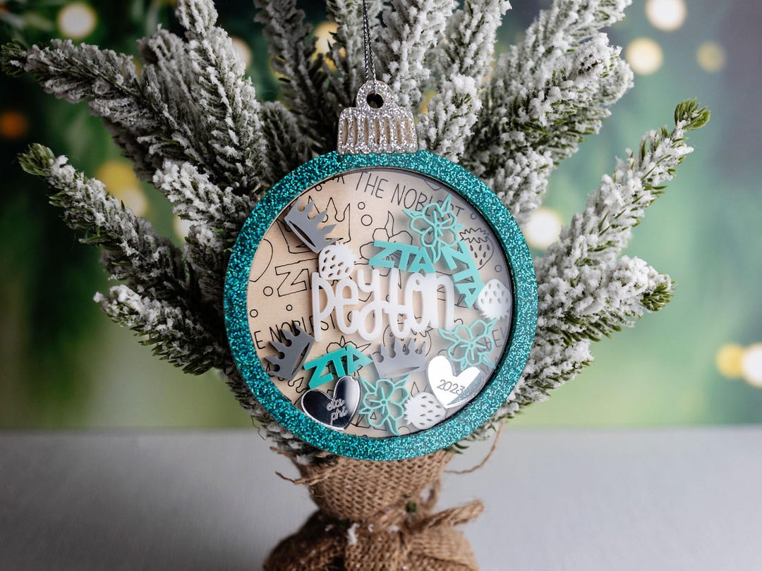 Zeta Tau Alpha - Ornament -sorority Ornament - Christmas Ornament ZTA ...