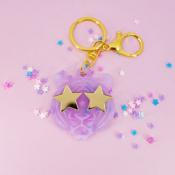 Preppy Keychain - Etsy