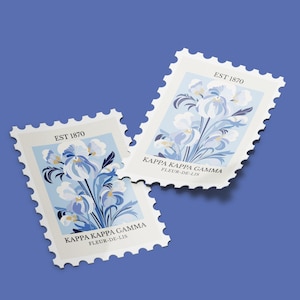 Flower Stamp Sticker - Kappa Design - Perfect for Kappa Kappa Gamma ...
