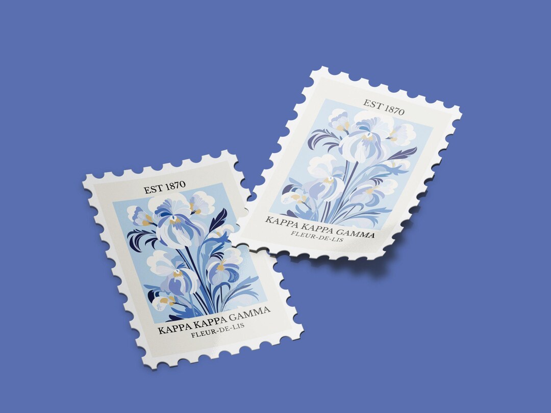 Kappa Kappa Gamma - Sticker - Flower Stamp - Sorority Decal - Big ...